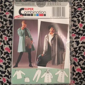 Burda | Office | Burda Sewing Pattern Coat Pants Shorts Uncut | Poshmark